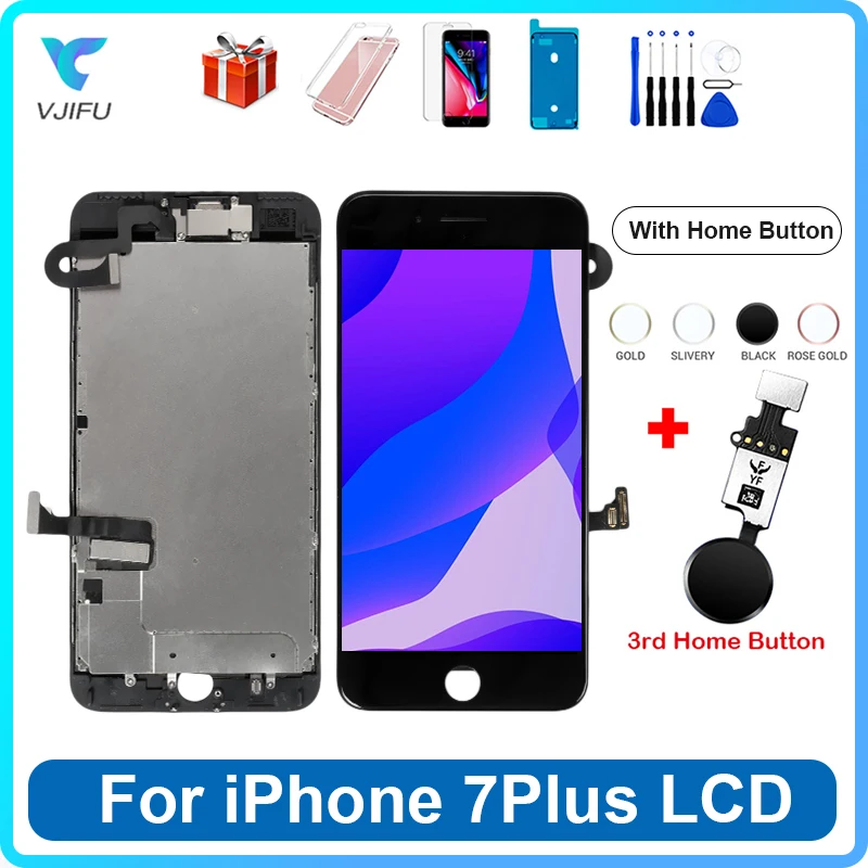 OEM-Full-LCD-Display-For-iPhone-7-7-Plus-Screen-With-Home-Button-Full ...