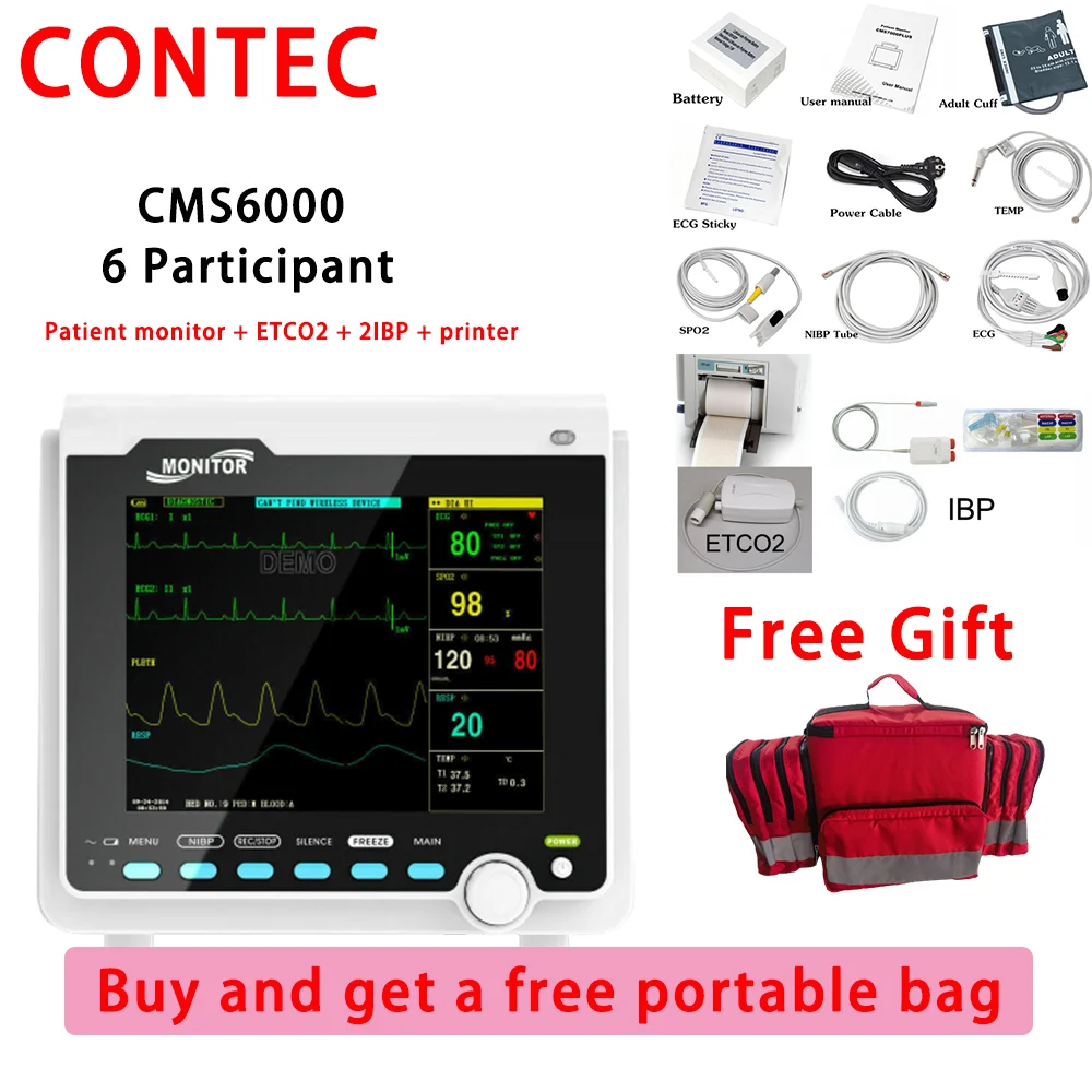 Monitor-de-paciente-CONTEC-CMS6000-port-til-humano-6-par-metros-8-signo ...