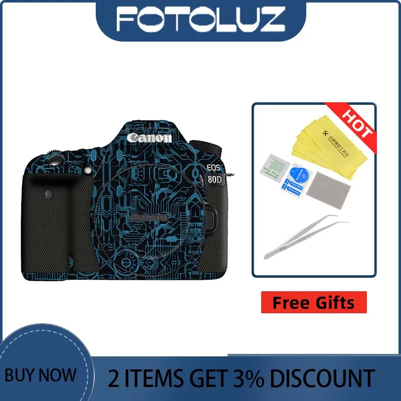 Camera-Body-Skin-Sticker-Anti-Scratch-For-Canon-80D-90D-200D-Fashion ...