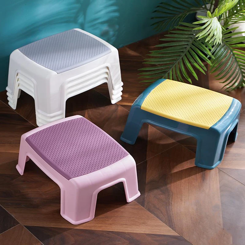 Plastic-Small-Stool-Household-Children-s-Low-Stool-Adult-Chair-Living ...