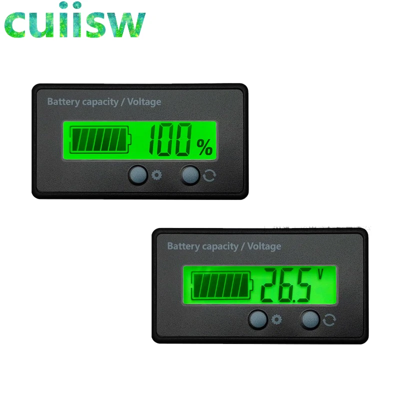 LED Digital Voltmeter Voltage Meter Tester Acid Lead Lifepo4 Lithium ...