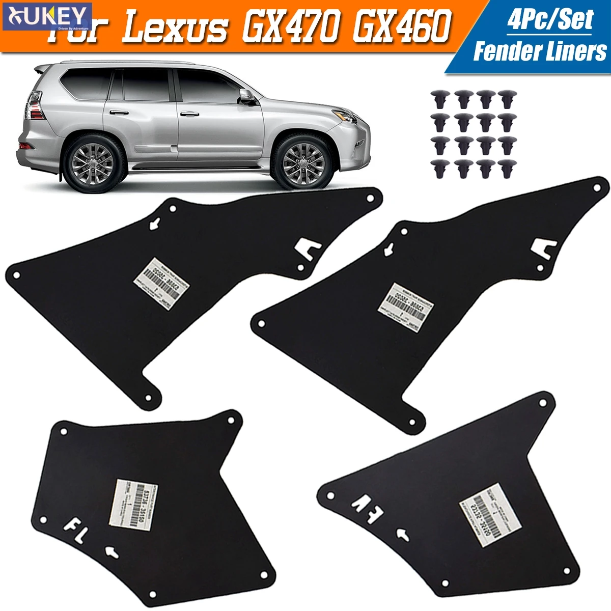 Fender Liners Splash Shield for Lexus GX470 GX460 GX 470 460 2003 ...