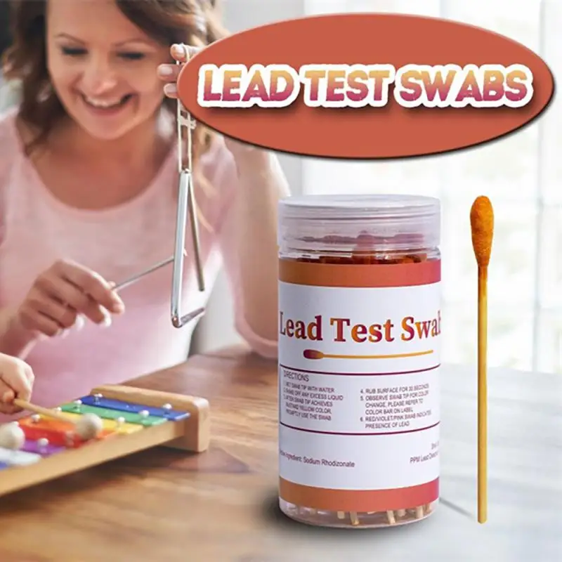Instant-Lead-Test-Kit-Accurate-Non-toxic-Lead-Meter-Cotton-Swab-For-All ...