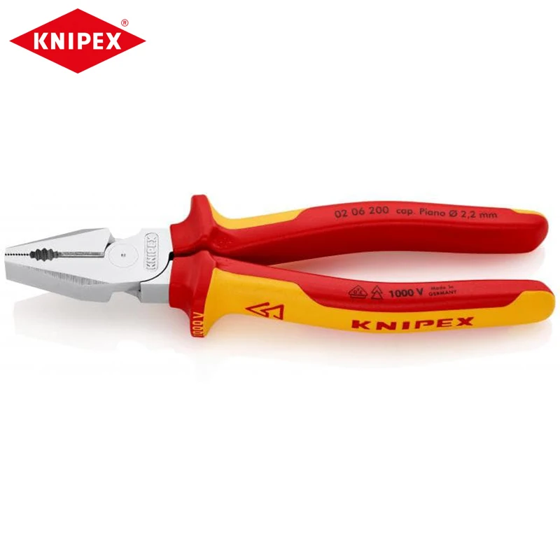 Knipex 02 06 200 alicate de combinação de alavancagem alta cromado ...