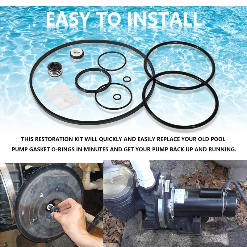 Pools-Pump-O-Ring-Rebuild-Repair-Kit-Fits-for-Pentair-Challenger-High ...