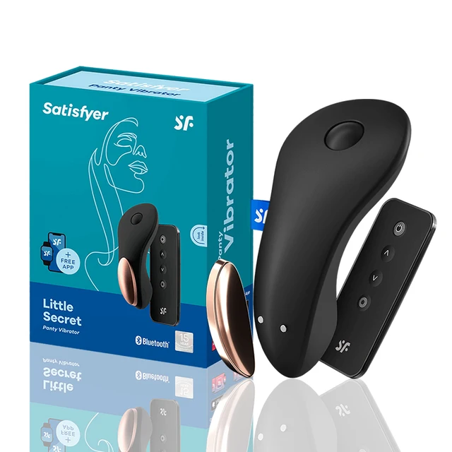 Satisfyer Little Secret Connect App Magnetic wearable vibrator remote control clitoral ...