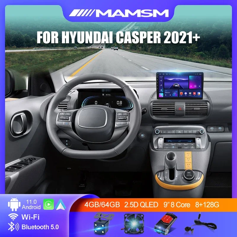MAMSM-9-Android-13-Carplay-Car-Stereo-Radio-for-Hyundai-Casper-2021 ...