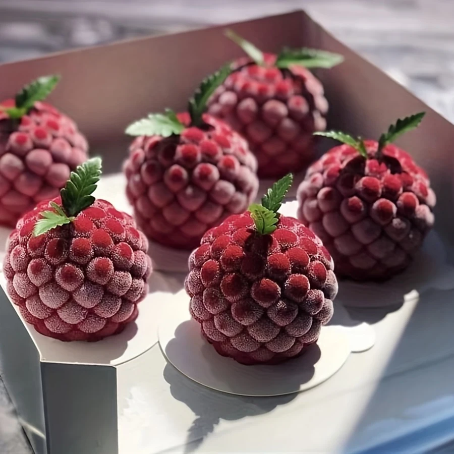 3D-Raspberry-Shape-Silicone-Mold-French-Mousse-Dessert-DIY-Baking-Mold ...