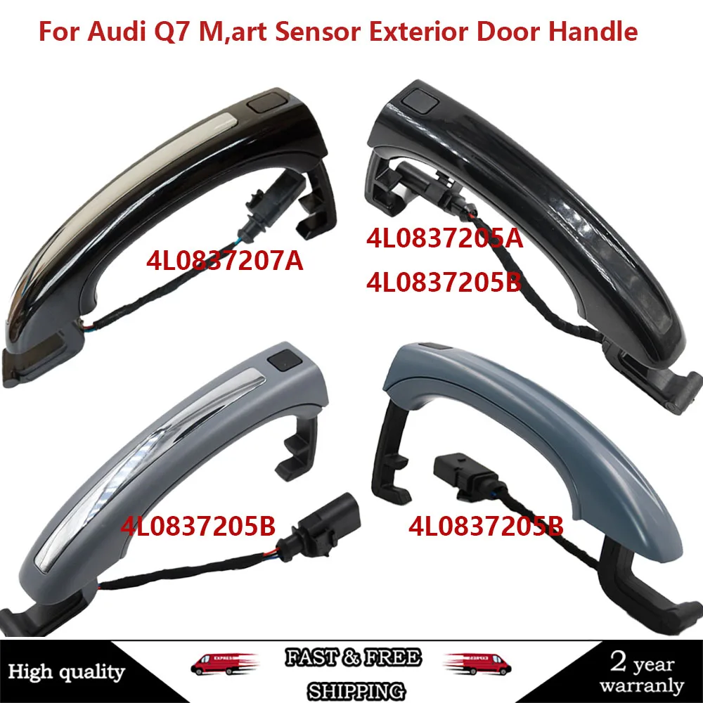 4Pcs-Black-or-Silver-For-Audi-Q7-2007-2015-4L0837205A-4L0837205B ...