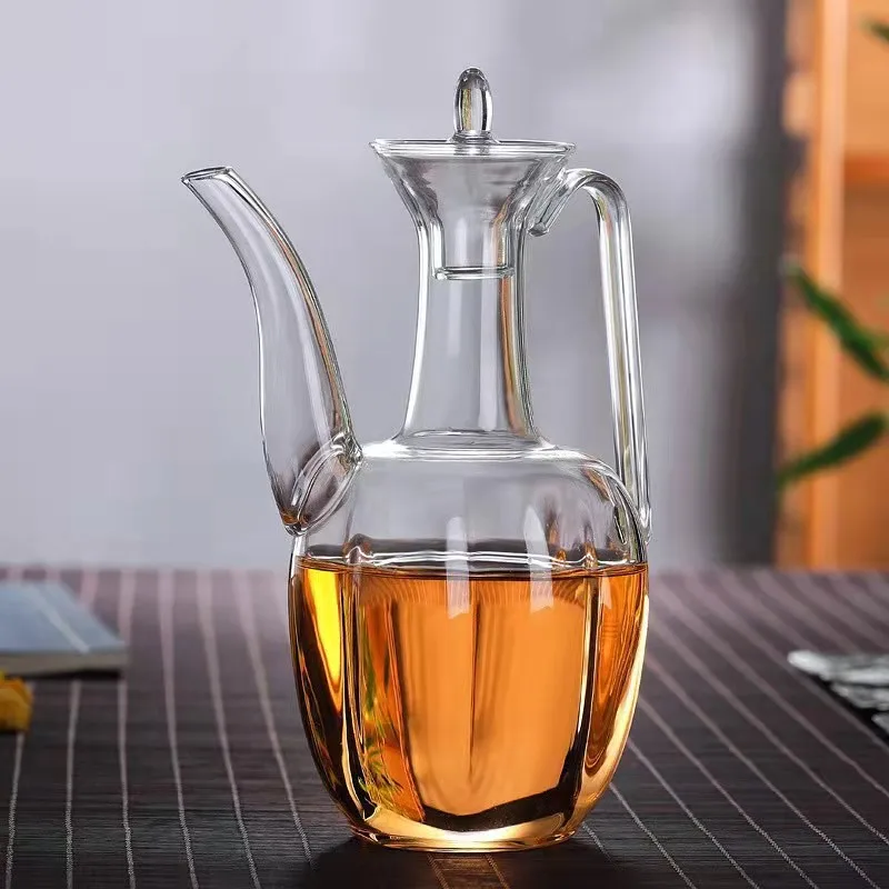 Heat-Resistant-Glass-Teapot-Chinese-Antique-Long-Neck-Tea-Coffee-Wine ...