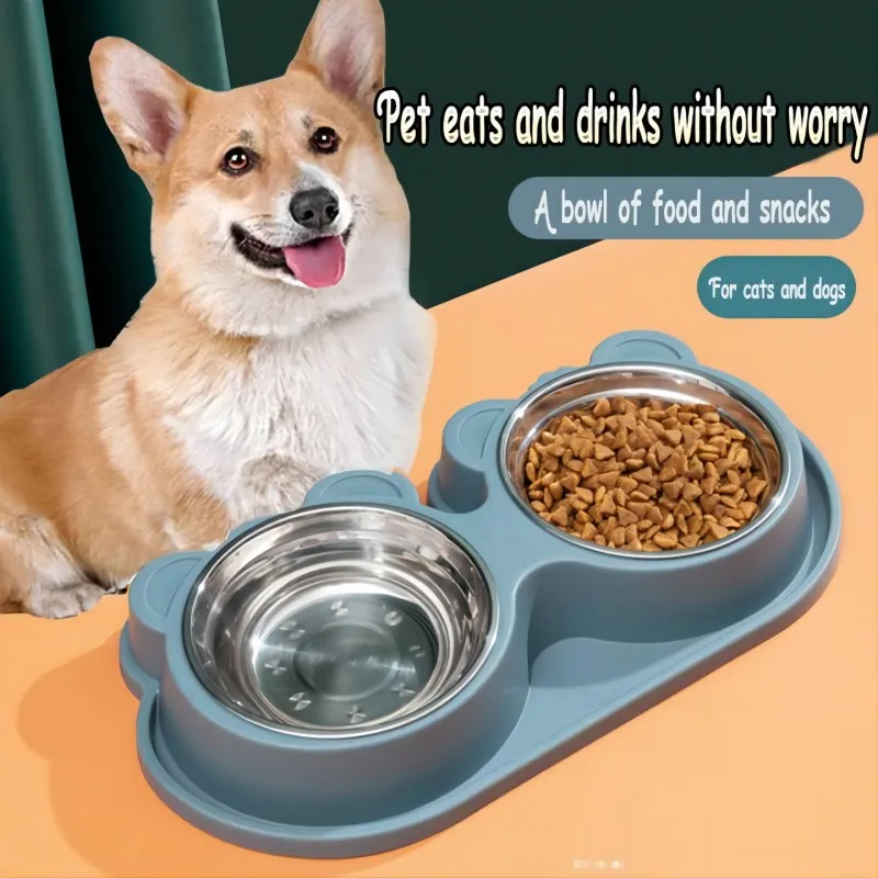 1pcs-Dual-Purpose-Food-Basin-Preventing-Overturning-Pet-Feeder-Bowls ...