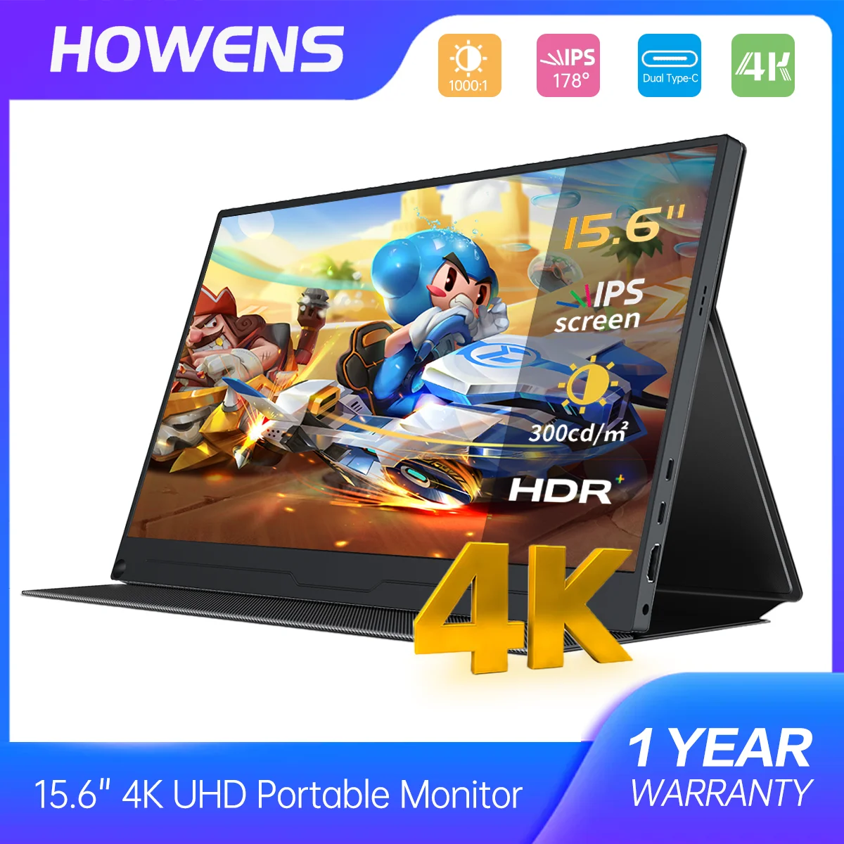 4K-Gaming-Monitor-15-6-inch-Portable-Monitor-3840x2160-60Hz-Extended ...