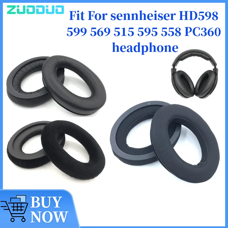 1Pair Replacement Cushions Earpads Earmuffs Repair For sennheiser HD598 ...
