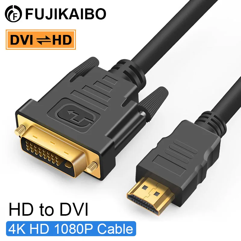 4K-HD-1080P-Cable-HDMI-Compatible-to-DVI-Bi-direction-Adapter-For-PC-TV ...