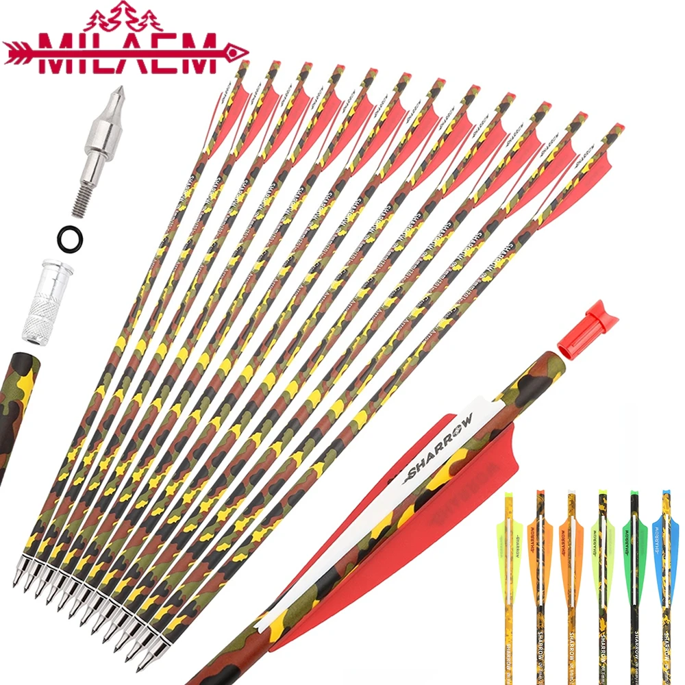 16-17-18-20-22-Archery-Mix-Carbon-Arrow-OD-8-8mm-with-4-Rubber-Feather.jpg