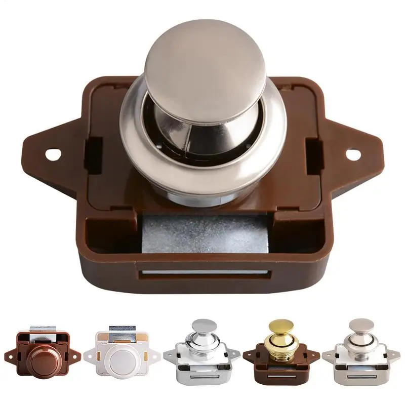 RV Drawer Push Latch Metal Campers Cupboard Push Button RV Compartment ...