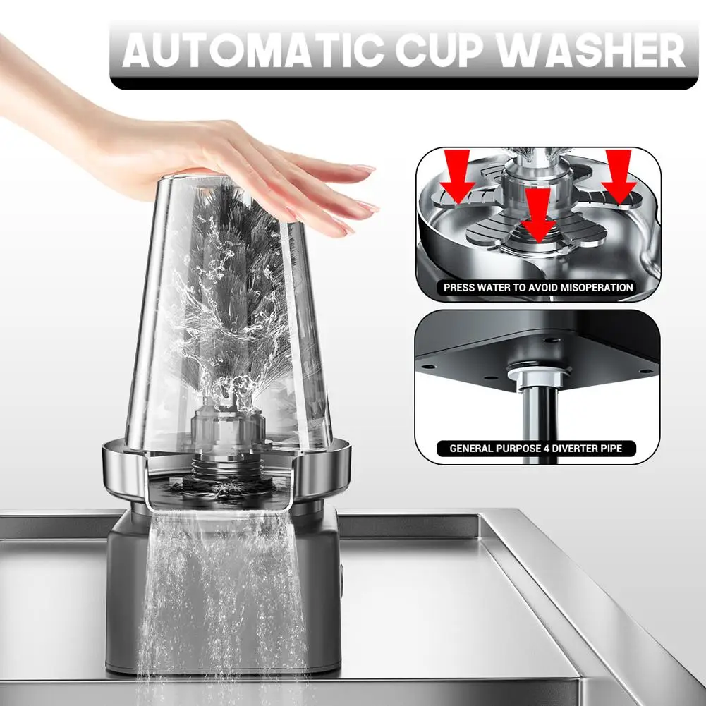 Electric-Cup-Washer-High-Pressure-Automatic-Cup-Washing-Cup-Bottles ...