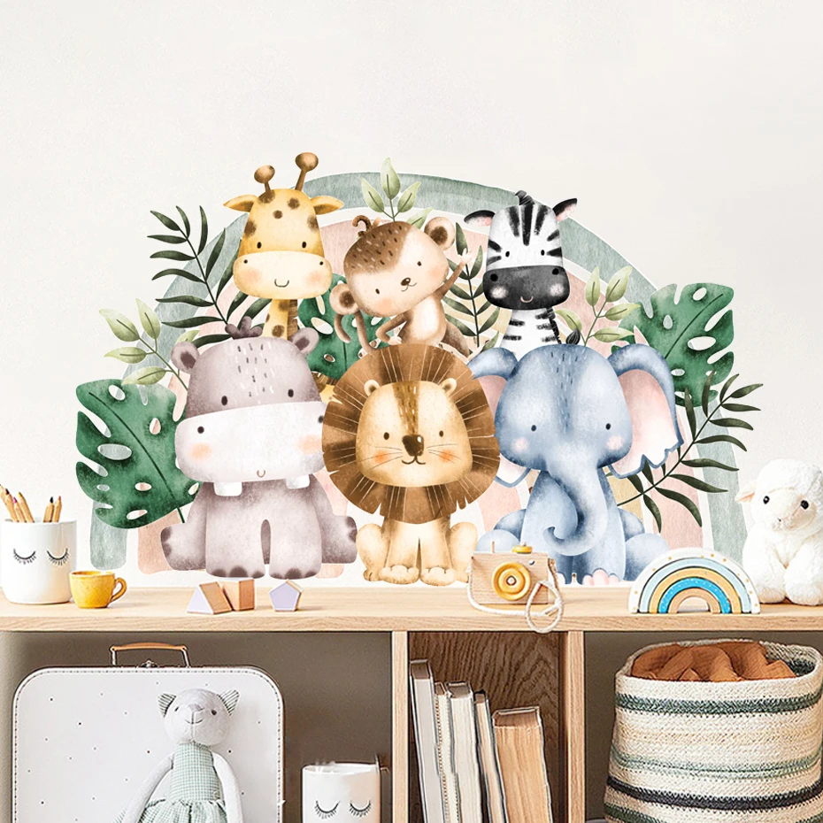 Jungle Animal Decals For Walls Wall Stickers | Watercolor Giraffe XL