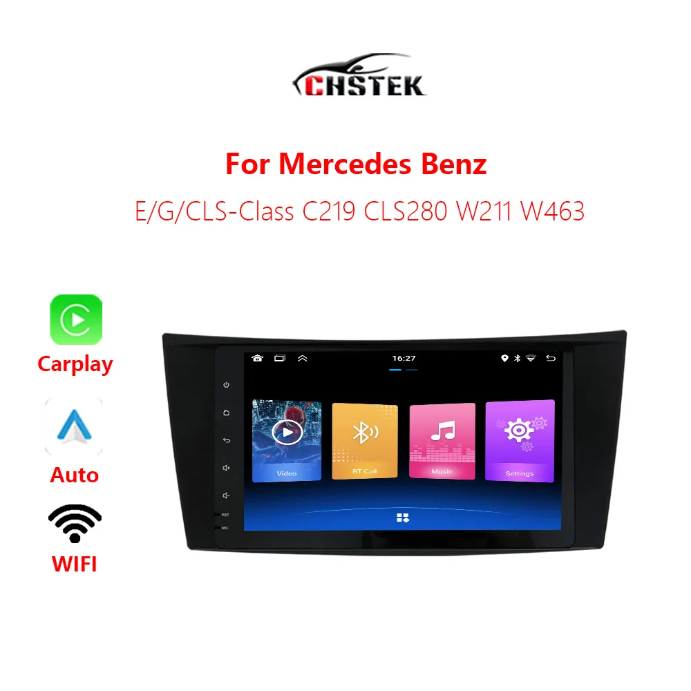 CHSTEK Car Radio Carplay For Mercedes Benz E/G Class W211 W219 W463 ...