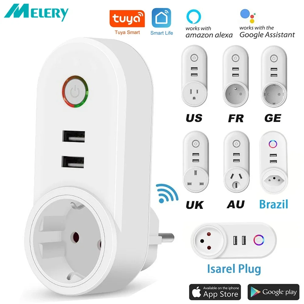 WiFi-Smart-Power-Plug-Adapter-Electrical-Outlet-EU-US-AU-UK-GE-Socket ...