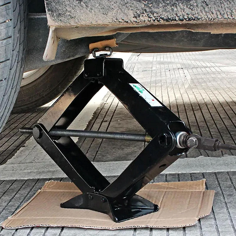 Scissor-Jack-Adapter-With-Adapter-Rod-Chrome-Vanadium-Steel-Wrench-Tool ...