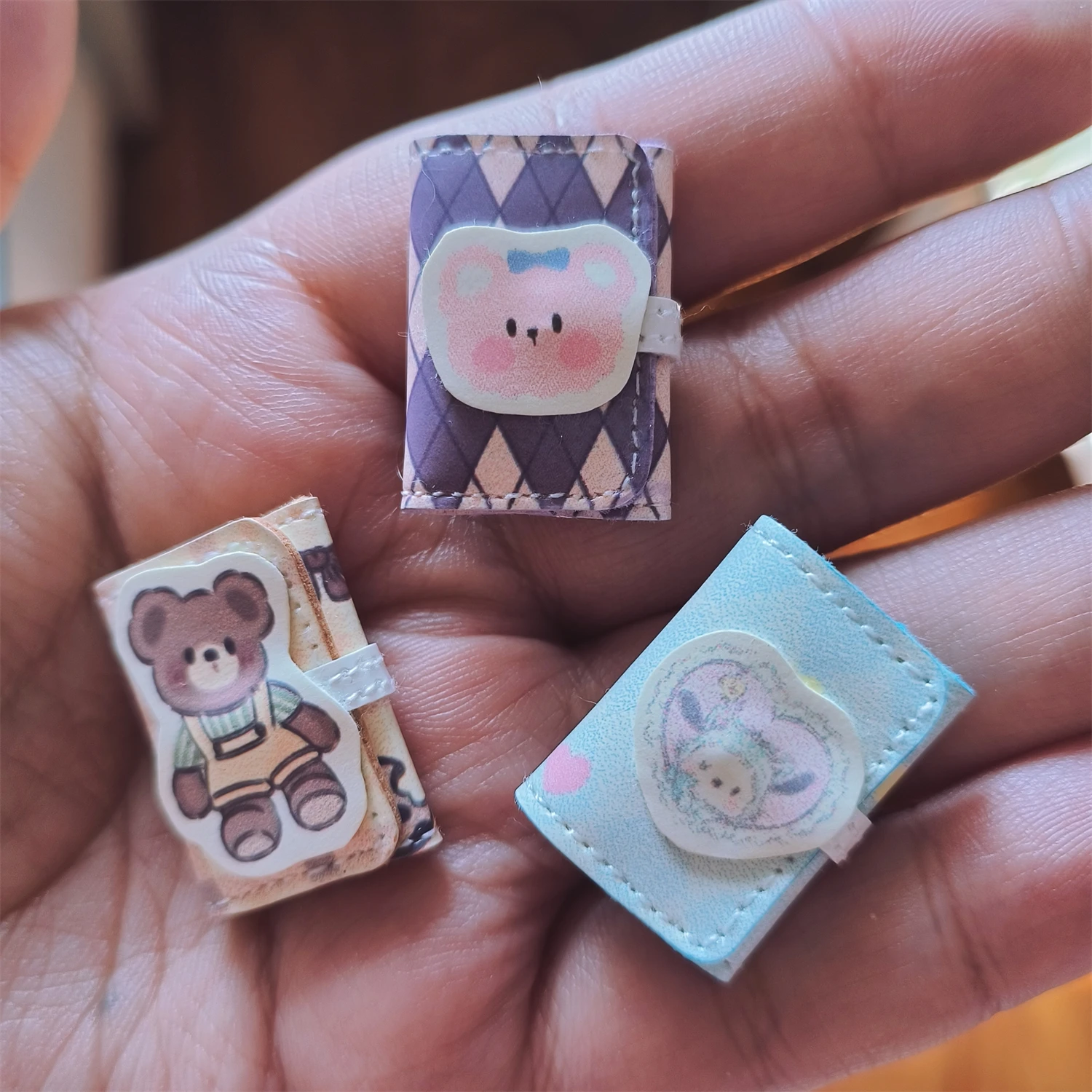 Simulation-Leather-Bear-Wallet-for-Dollhouse-Miniature-Cute-Mini ...