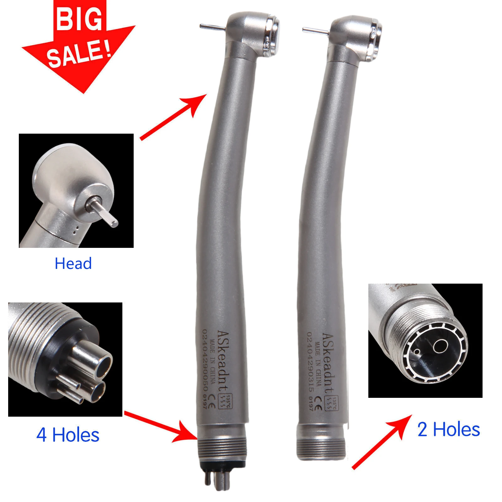 NSK-Pana-Max Handpiece Dental Style, Botão, Montagem de Turbina de Ar Grande, 2 Furos, 4 Furos ...