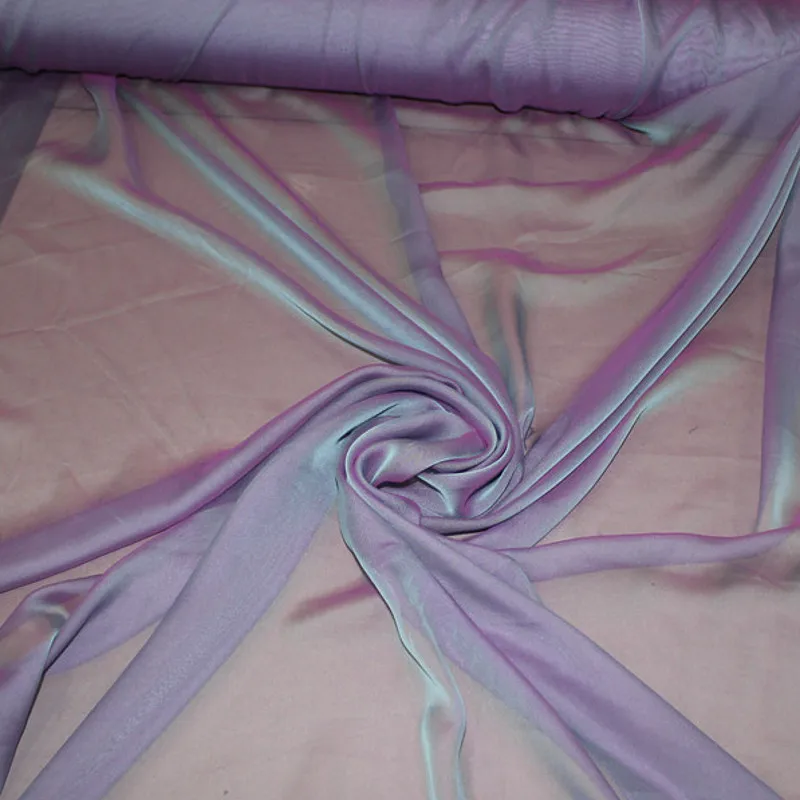 1-3-5-10m-Transparent-Chiffon-Fabric-Two-Tone-Solid-Color-Sheer-Soft ...