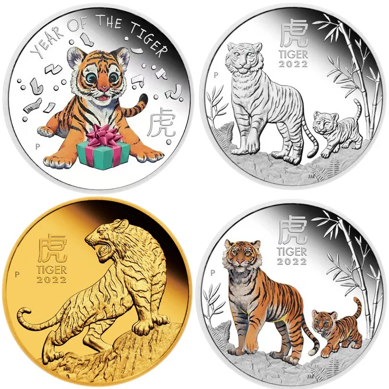 New-Tiger-Coin-Foreign-Trade-Commemorative-Coin-Crafts-Australian-Tiger ...