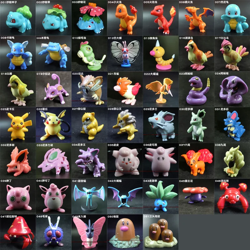 Pokemon-First-Generation-Pvc-Model-Toy-Charmander-Squirtle-Vulpix ...
