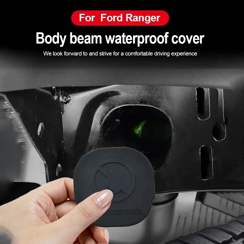 2Pcs For Ford Ranger T9 2022 2023 2024 Car Exterior Rear Axle Rubber ...