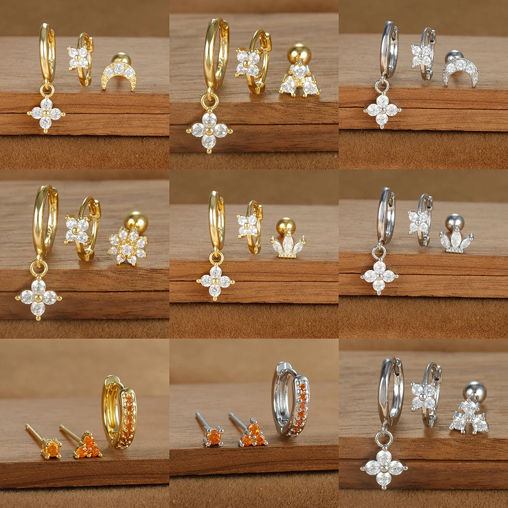 Helix-Ear-Piercing-Earring-Set-para-Mulheres-A-o-Inoxid-vel-Zirc-o ...