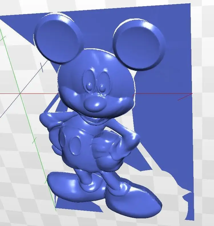 Mikiy_Mouse Domborművek Modellje A Cnc -Hez Stl Fájl Formátumban 3D ...