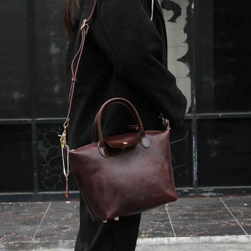 New-thick-skin-vegetable-tanning-tree-cream-cowhide-jiaozi-bag-Maillard ...