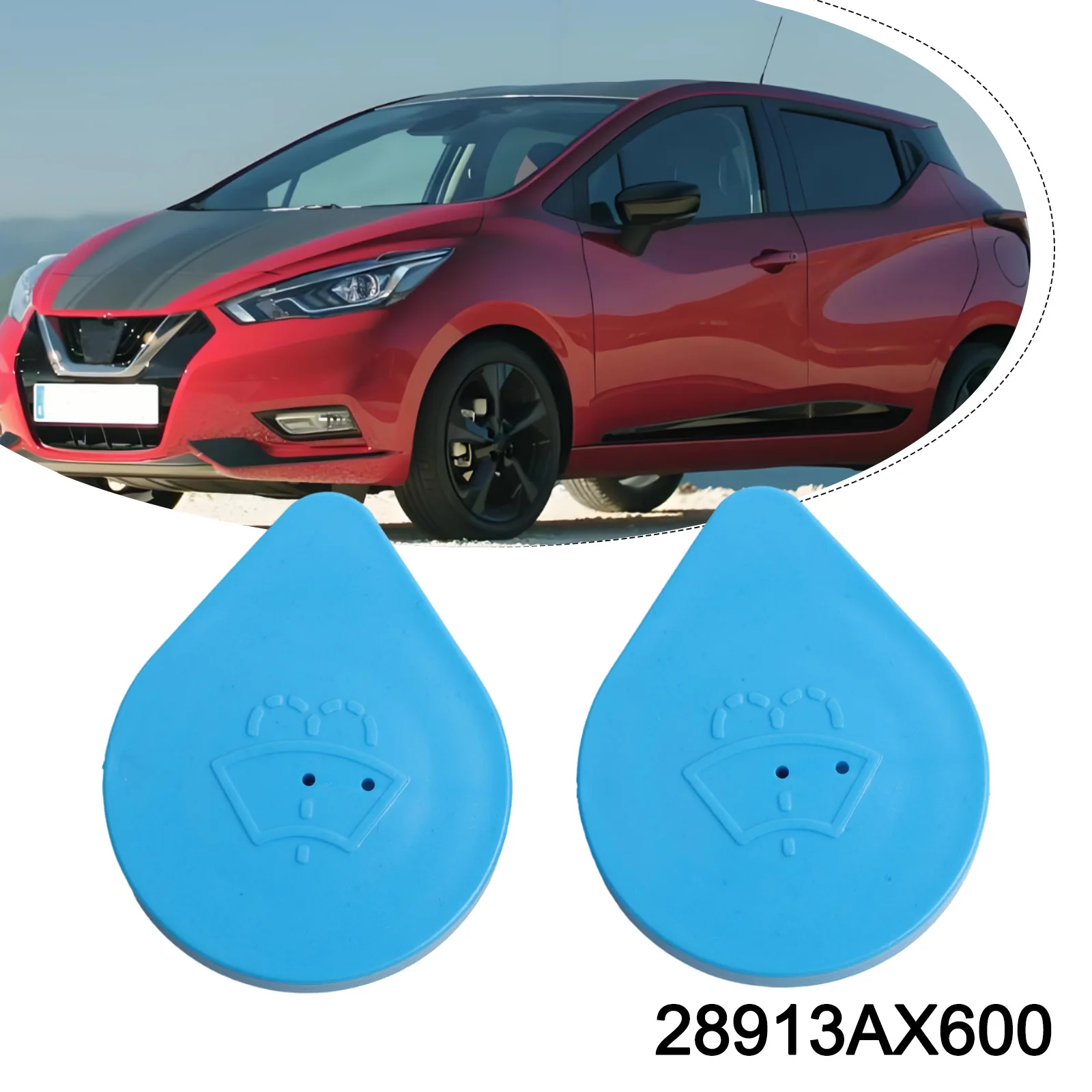 2Pcs Car Wiper Wash Reservoir Cap Windscreen Washer Bottle Cap ...