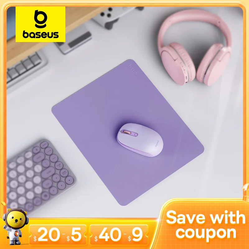 Baseus-Mouse-Pad-PU-Leather-Gamer-Cabinet-26-21cm-Waterproof-Mousepad ...