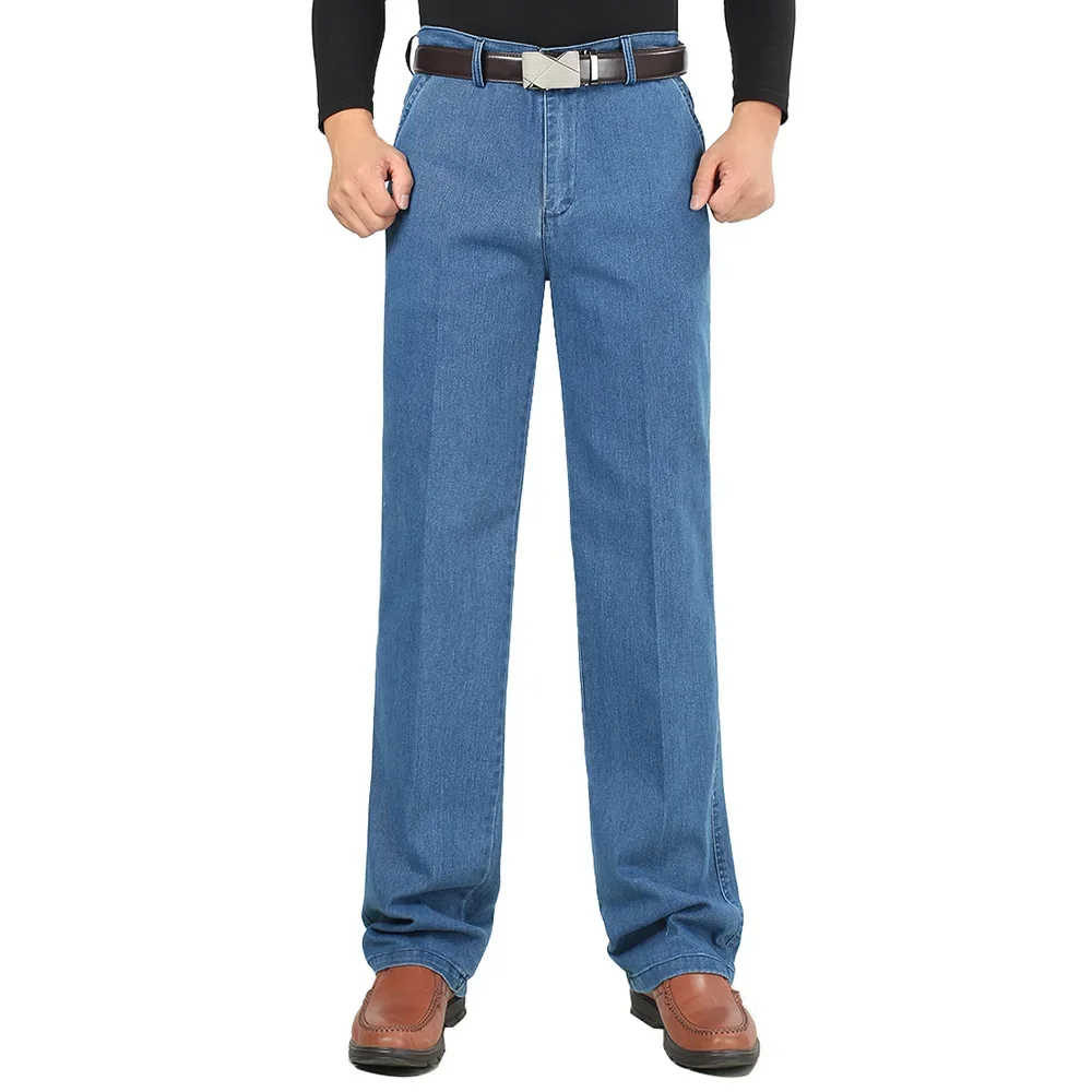 Jean-Classique-Confortable-pour-Homme-Pantalon-d-Affaires-Style-Vintage ...