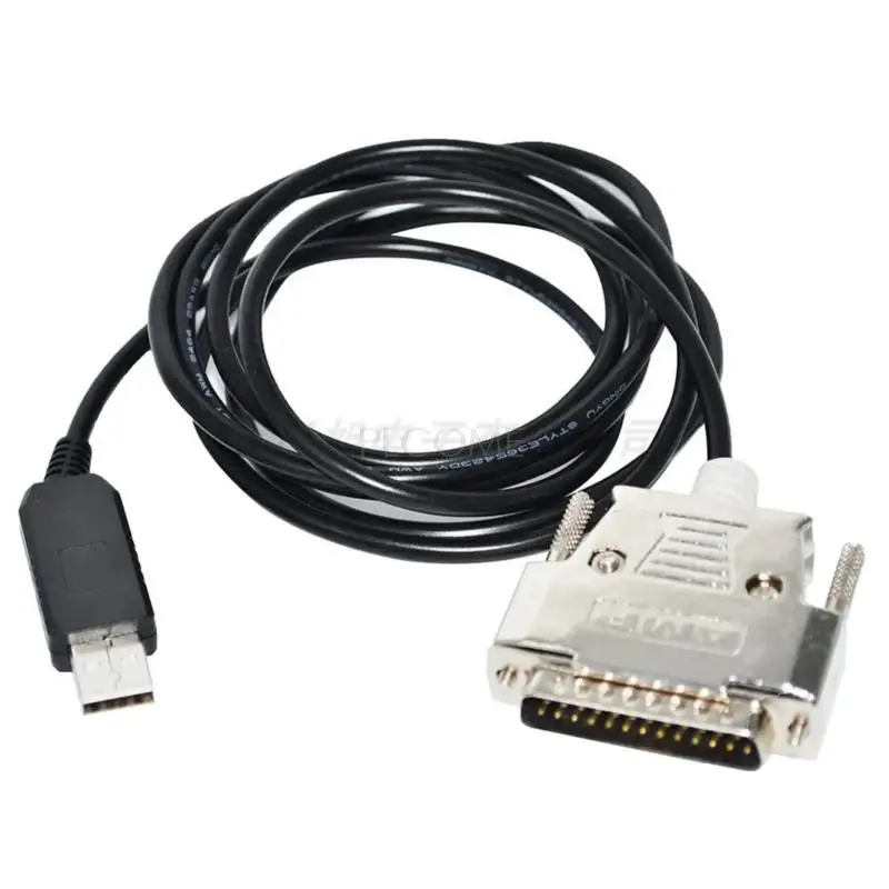 USB-FANUC FTDI Chip USB-DB25M or RS232 Programming Cable 25-Pin Metal ...
