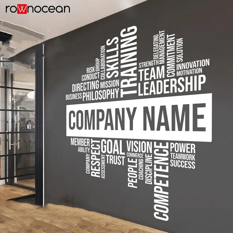 BIG-CUSTOMIZABLE-OFFICE-Wall-Vinyl-Decal-motivational-inspirational ...