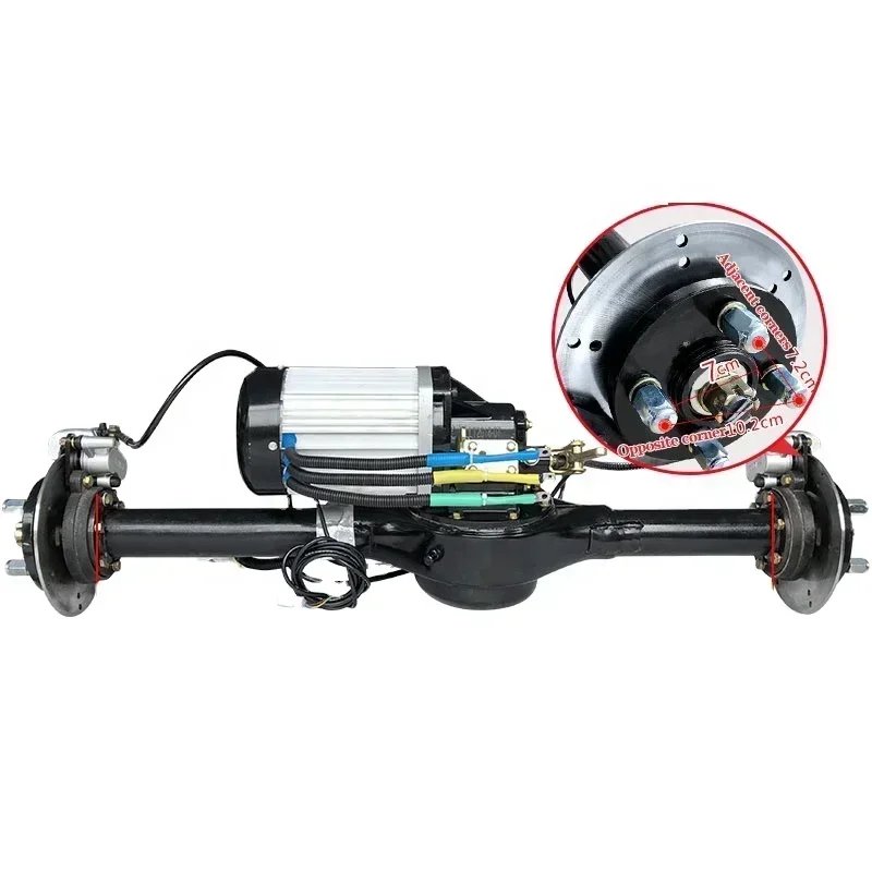High-torque-disc-brake-rear-axle-60v-72V-3000w-drive-axle-kit-for ...