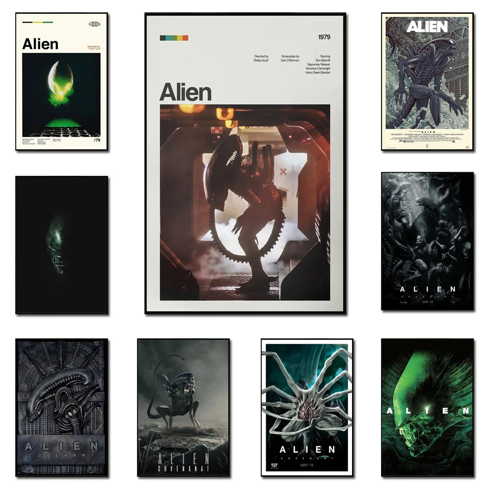 Classic-Science-Fiction-Movie-Posters-And-Prints-Alien-Covenant-Art ...