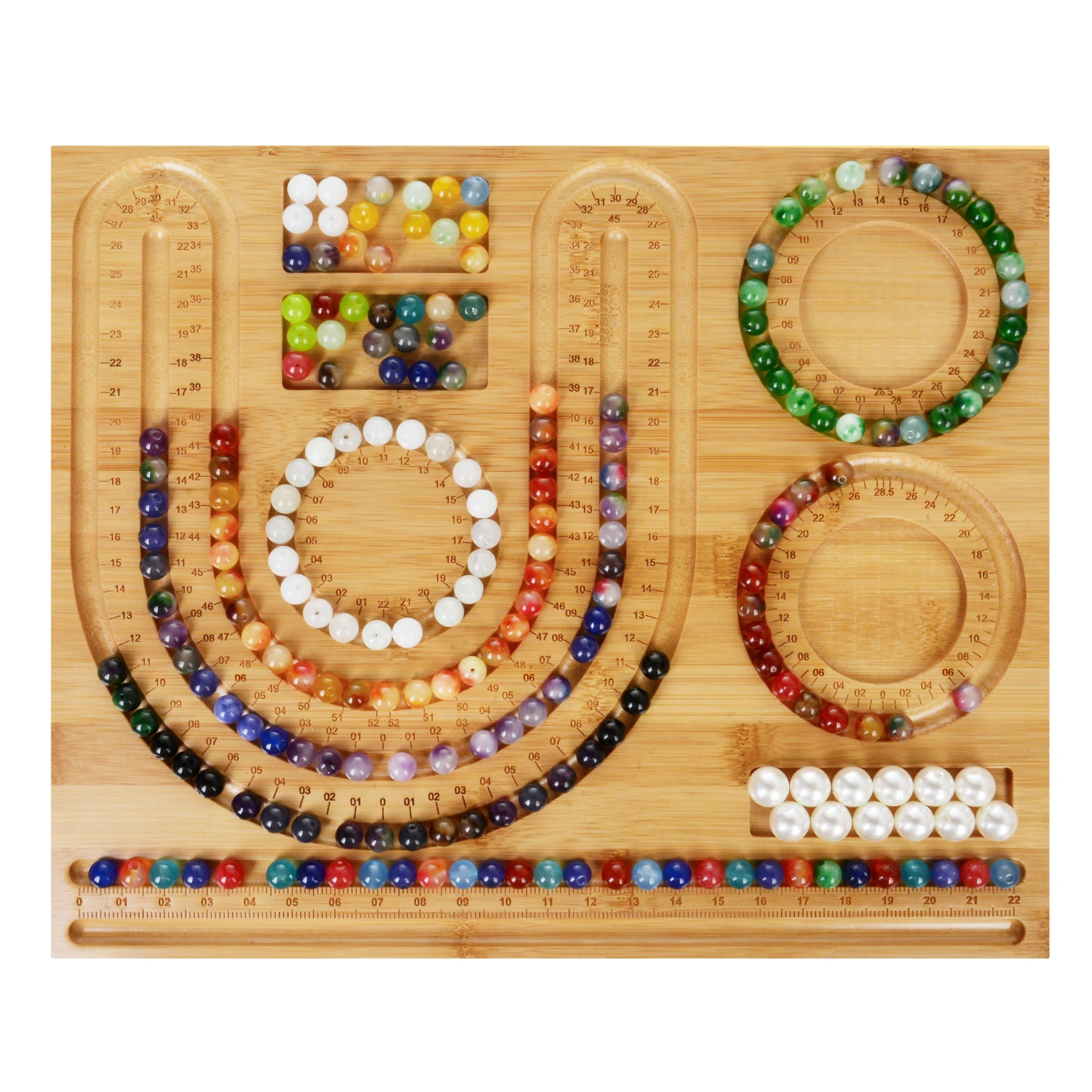 Nova combinação de bambu placa de beading para jóias pulseira fazendo e ...