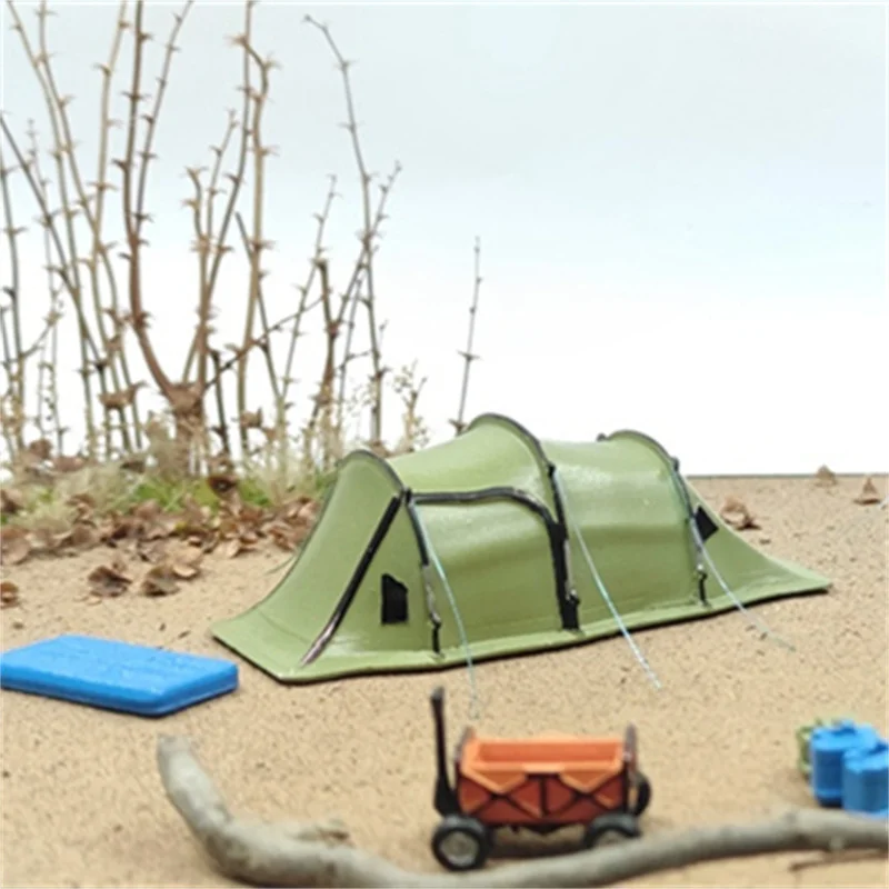1/87 Ho Scale Camping Trolley Model Diy Sand Table Scene Layout City ...
