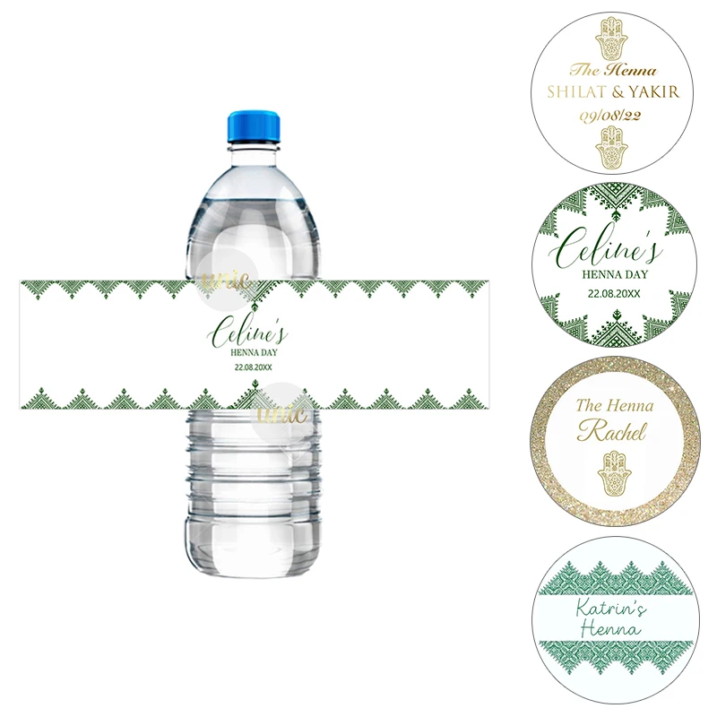 Nach Henna Wasser Flasche Etiketten Aufkleber Selbst Klebe Candy Wrap ...
