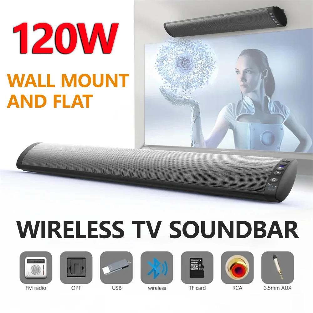 Soundbar-Tv-Wireless-Bluetooth-Speaker-Home-Theater-The-Echo-Wall ...