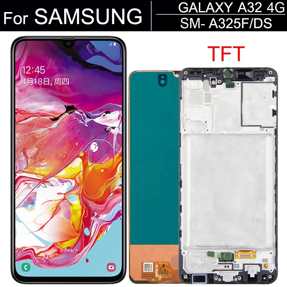 AAA-For-Samsung-Galaxy-A32-4G-LCD-For-Samsung-A325-A325F-SM-A325F-DS ...
