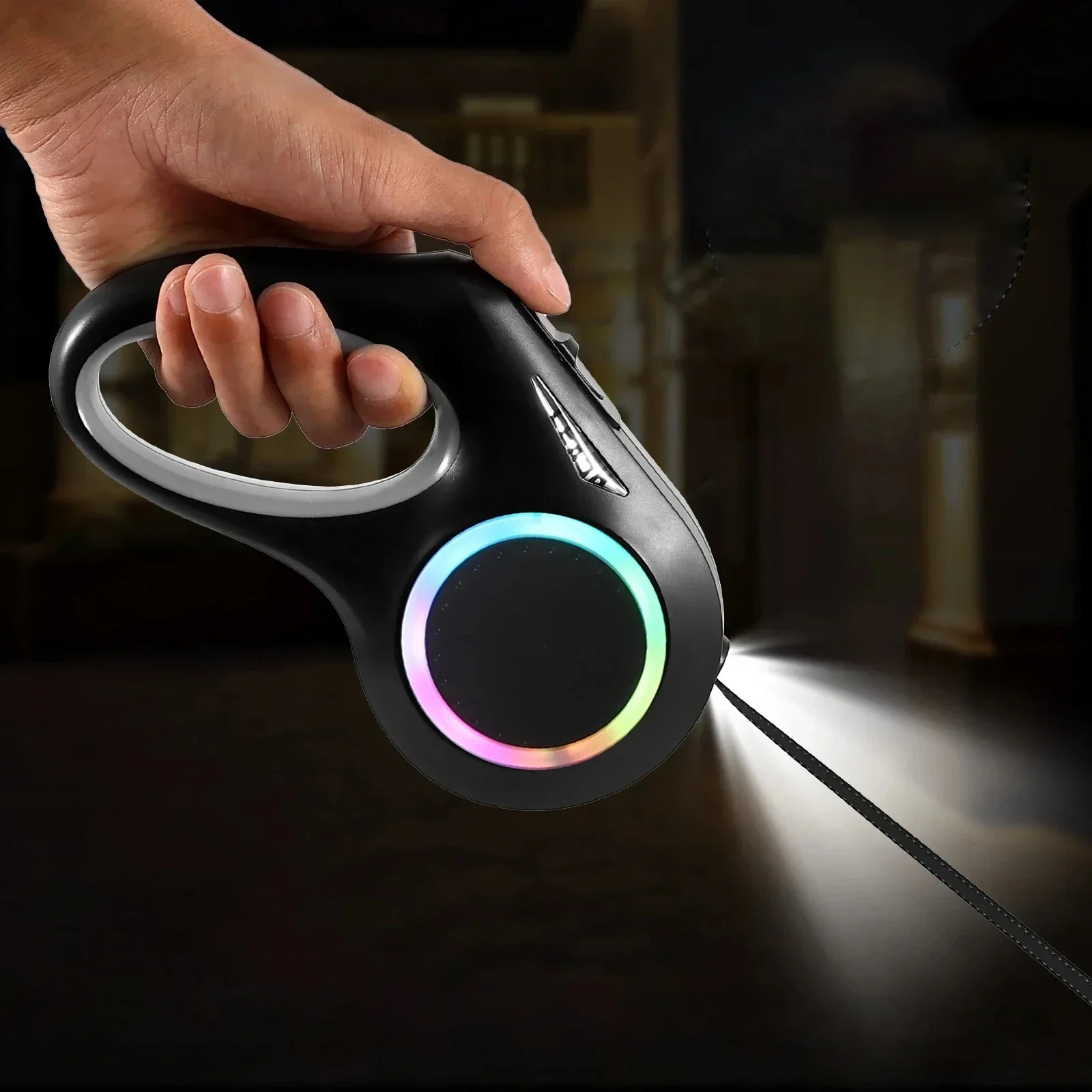 5m-LED-Flashlight-Dog-Leash-Automatic-Retractable-Pet-Luminous-Straps ...