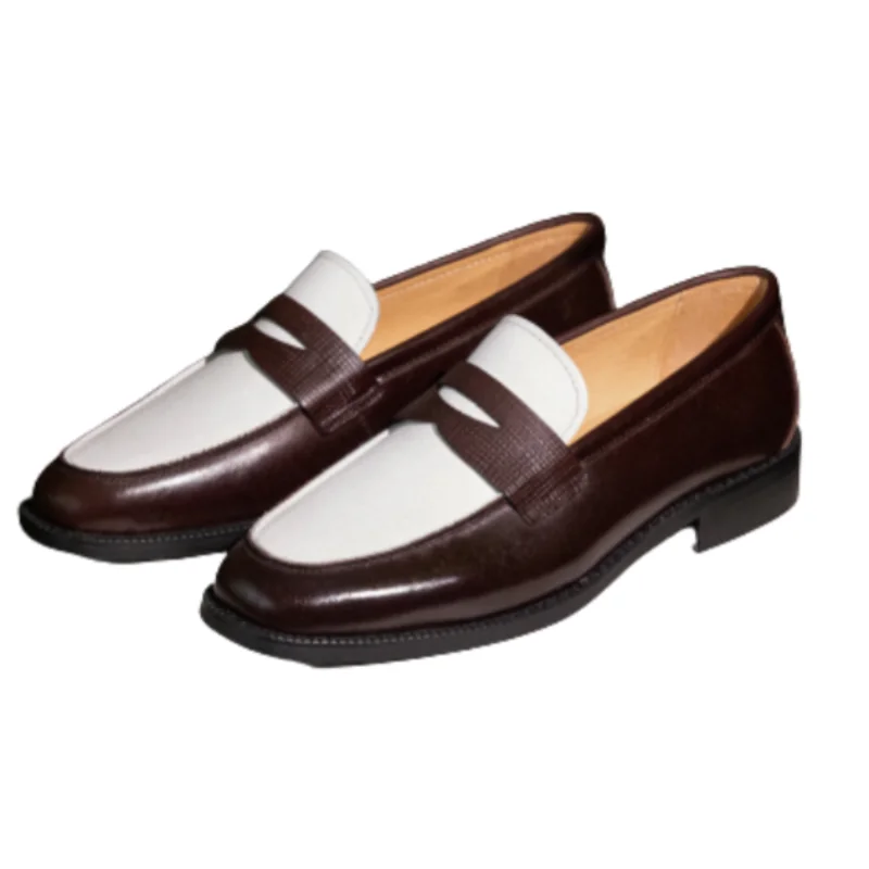 Men-s-Mixed-Color-Loafers-Genuine-Leather-Smart-Business-Party-Dapper ...
