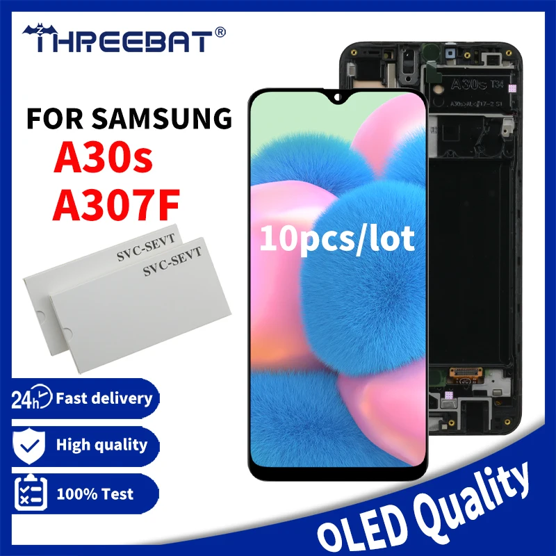 10pcs/lot OLED For Samsung Galaxy A30S LCD Display Touch Screen For ...