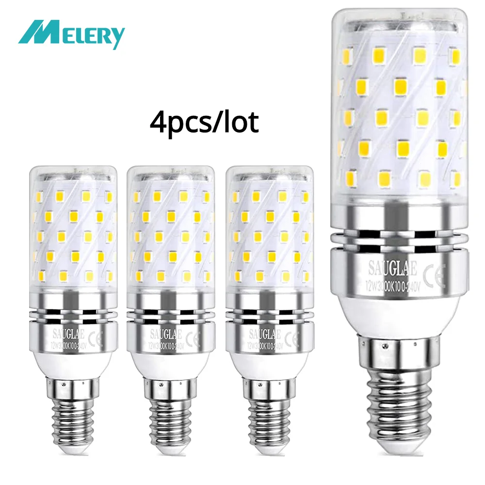 Bombillas E14 de bombilla LED tipo mazorca, 12W, 1200W, equivalente a ...